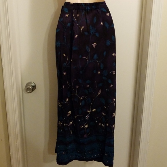 August Max woman | Skirts | August Max Woman Floral Design Wrap Around ...